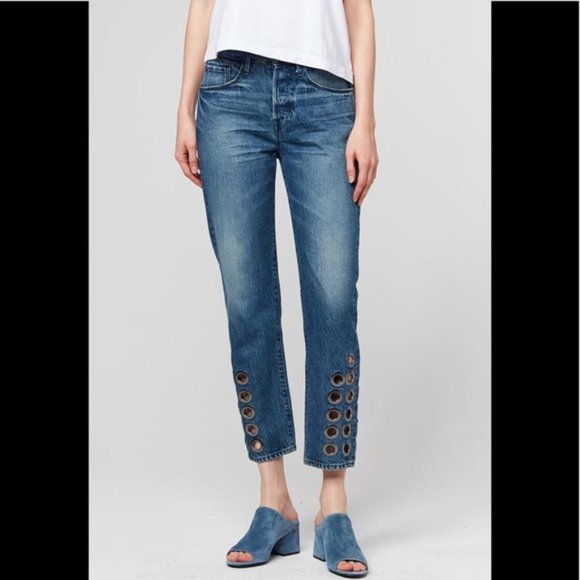 3x1 | Jeans | 3x Denim Higher Ground Hollow Boyfriend Crop Jean Size 27 ...